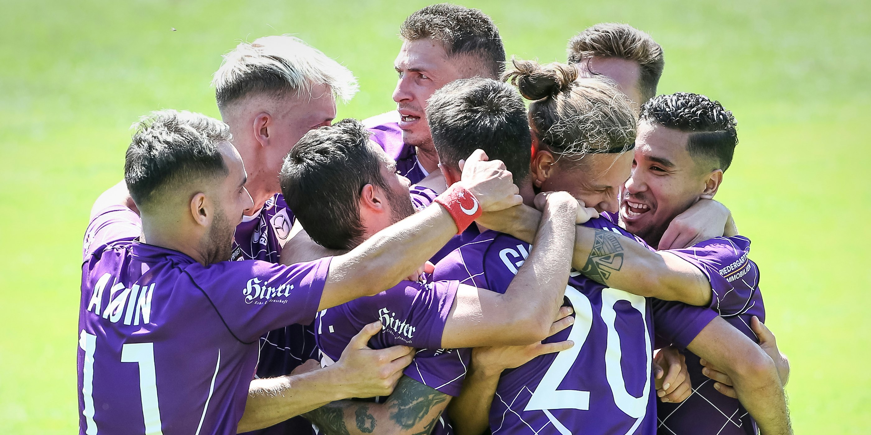 Austria Klagenfurt jubelt. | Heute.at