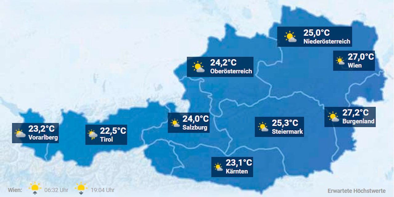 Wetterprognose für Österreich (16. bis 20. September 2020) | Heute.at