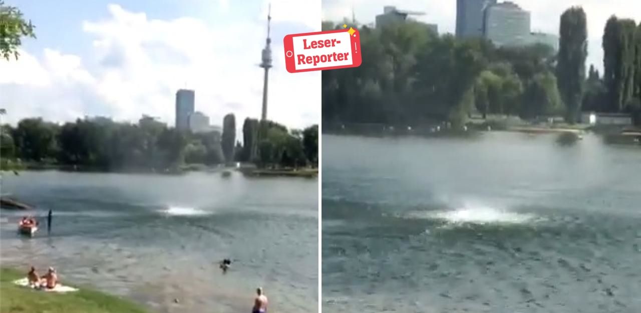 Community – Mini-Tornado an der Alten Donau gesichtet | Heute.at