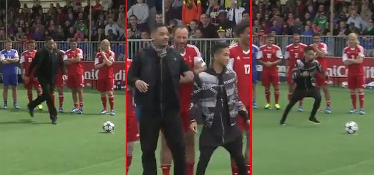 Szene – Will Smith zeigt sich als Kicker-Loser | Heute.at