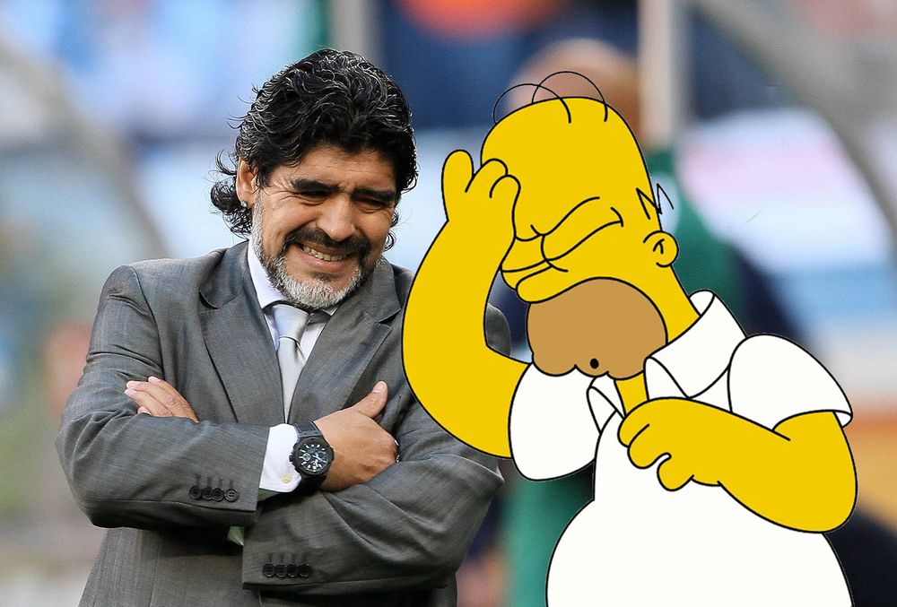 Diego Maradona hat Ärger mit Homer Simpson – Sport | Heute.at