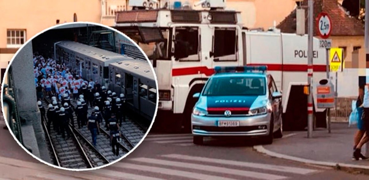 Sport – Video: Slovan-Hooligans stürmen die U4-Schienen | Heute.at