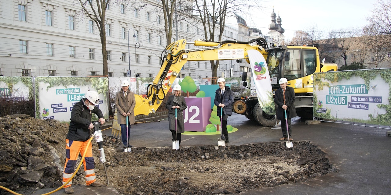Spatenstich für neue U2/U5 am Frankhplatz im Alsergrund | Heute.at