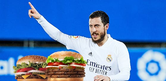Burger King macht sich über Real-Star Hazard lustig - Fussball | heute.at