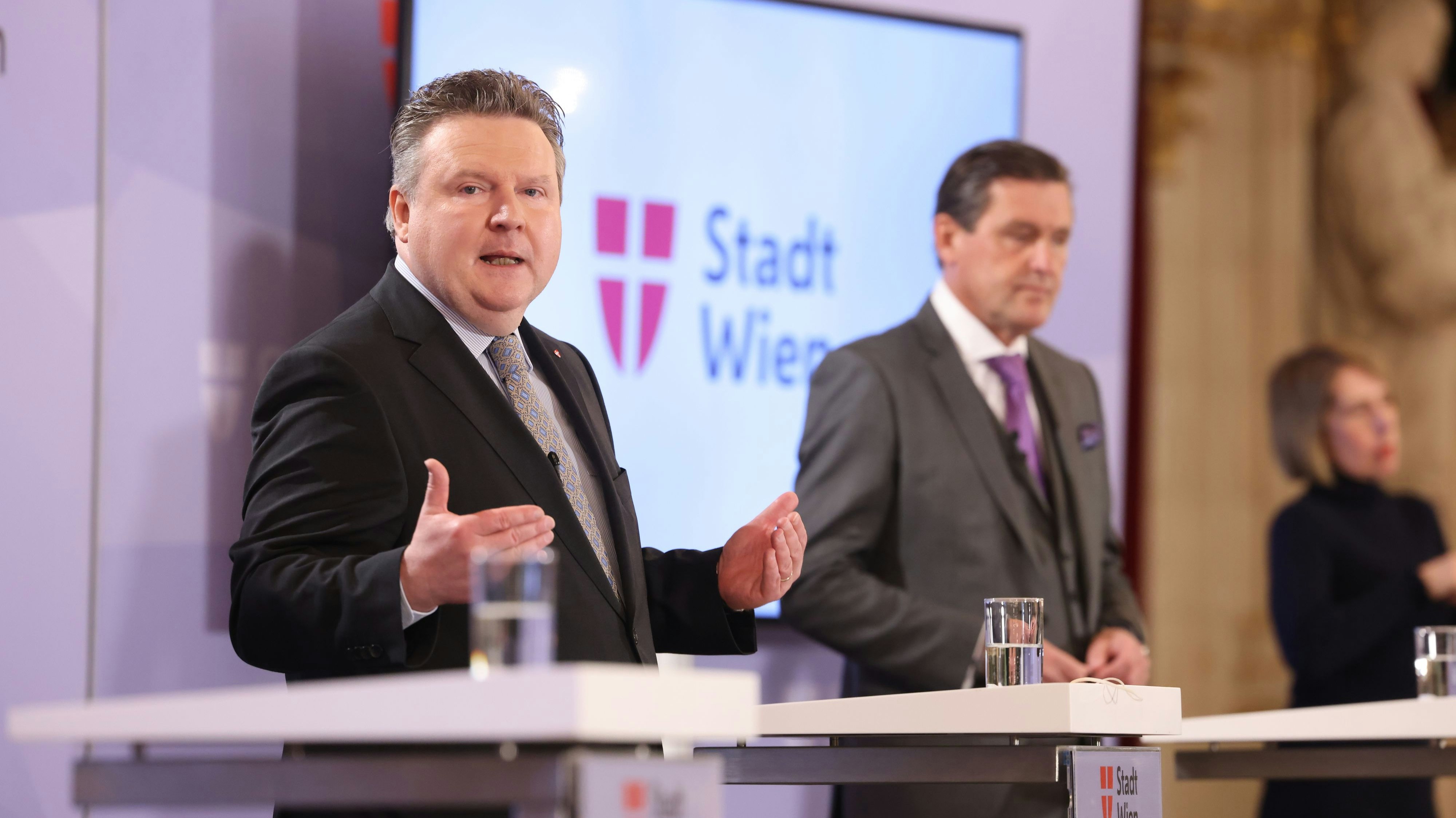 PK Startup-Event ViennaUP’21: Bürgermeister Michael Ludwig und Wirtschaftsstadtrat Peter Hanke ...