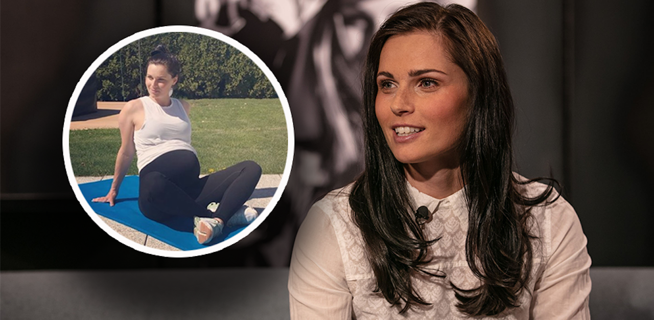 Workout zu zweit: Anna Veith trainiert mit Babybauch – Wintersport ...