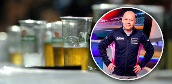 ORF-Gaudi! F1-Experte misst Regen mit Bierbecher - Formel 1 | heute.at