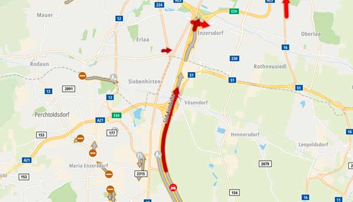 Richtung Wien hat sich auf Höhe der SCS gebildet | Heute.at
