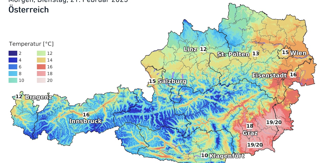 Wetter – Plus 20 Grad – Karte zeigt, wo jetzt Turbo-Frühling kommt ...