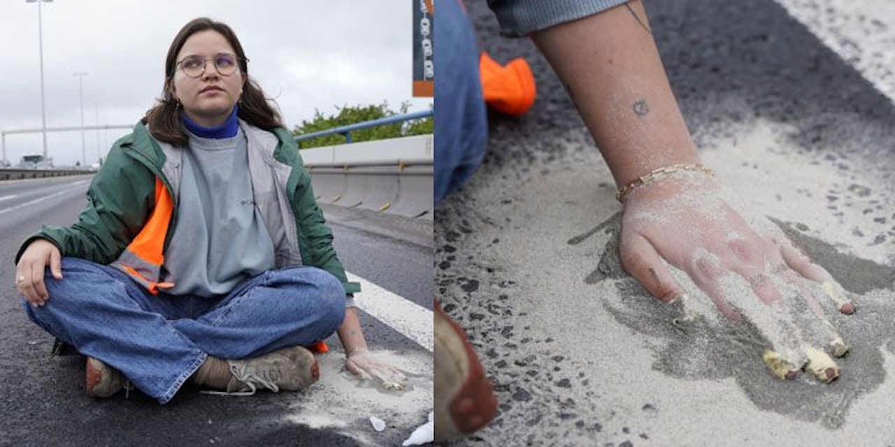 Wien – "Verzweifelt" – Klima-Laila betoniert sich auf Autobahn | Heute.at
