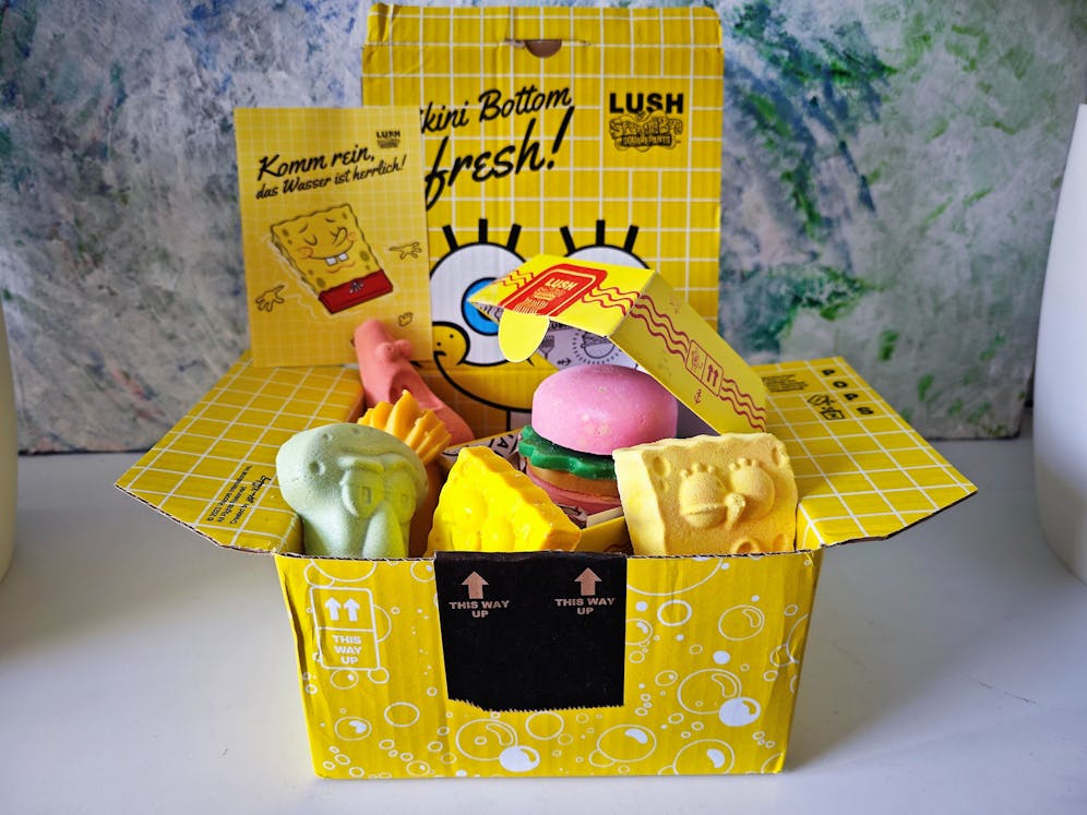 Lush macht mit SpongeBob auf Plastik im Meer aufmerksam | Heute.at