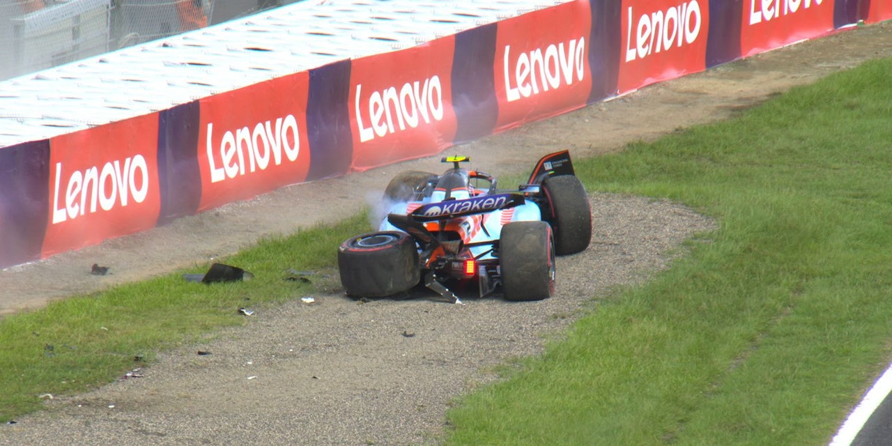 Formel 1 – Wuchtiger Crash sorgt für rote Flagge im Qualifying | Heute.at