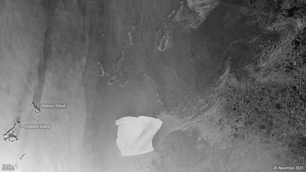 Mega-Eisberg A23a "sprintet" jetzt Richtung Atlantik | Heute.at