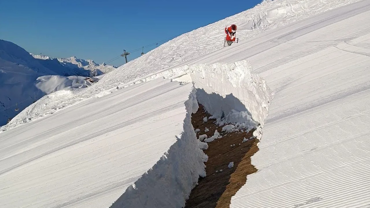 Hohe Temperaturen – Die Skipisten brechen in Österreich plötzlich weg ...