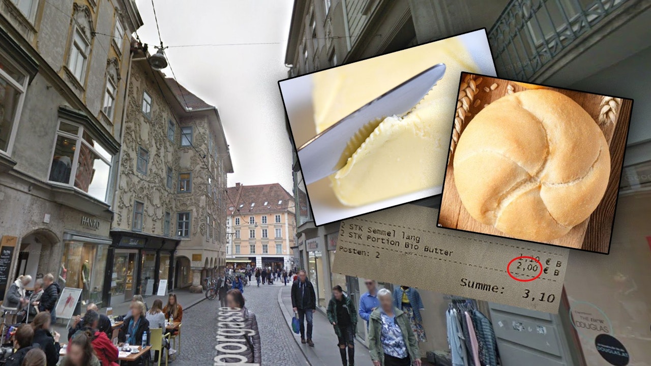 "Nicht mehr normal!" – Frau kauft Semmel mit Butter, kann Preis nicht ...