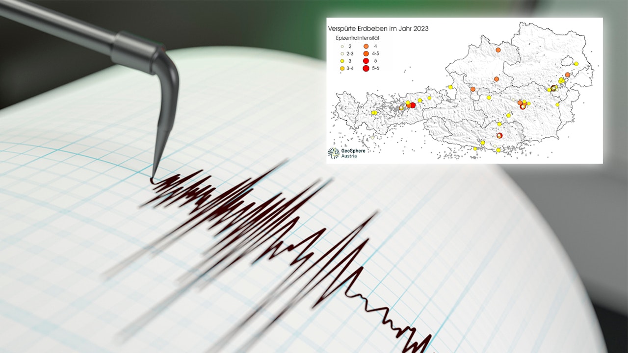 Die Karte – 81 Mal – hier gab es in Österreich spürbare Erdbeben | Heute.at