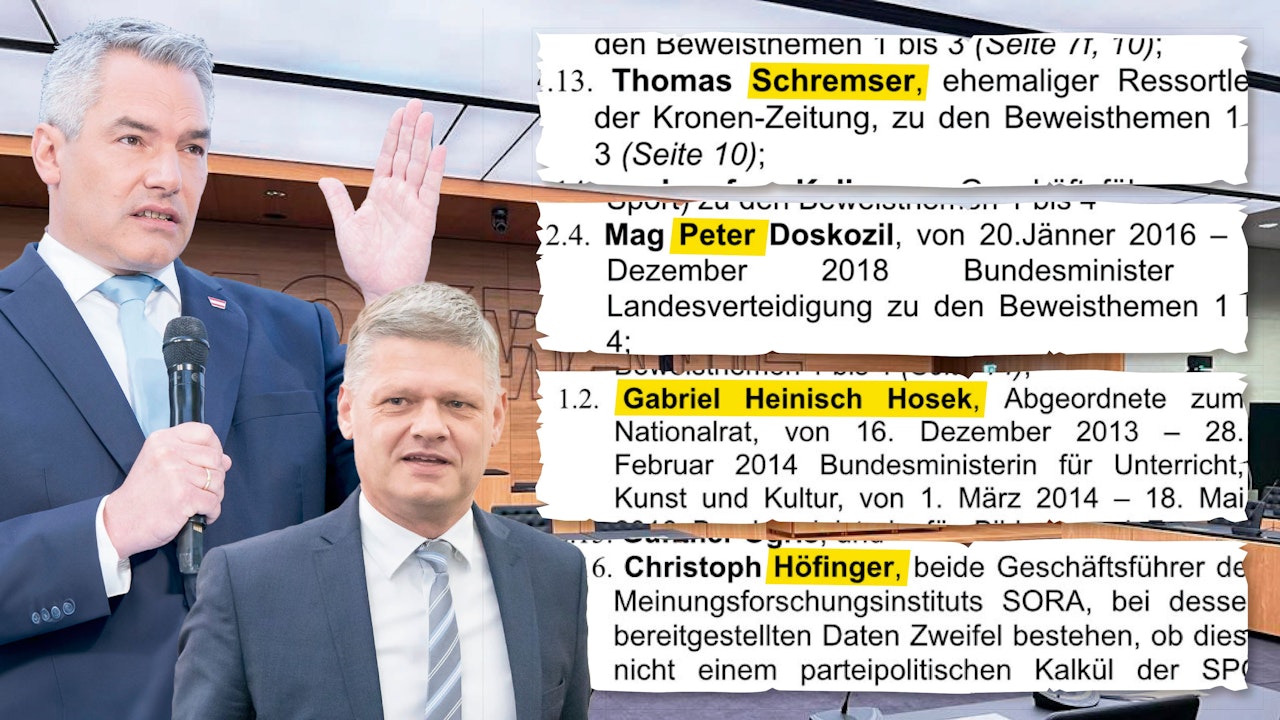 Geheime Ladungsliste – Namens-Pannen – ÖVP blamiert sich zum U-Ausschuss-Start | Heute.at