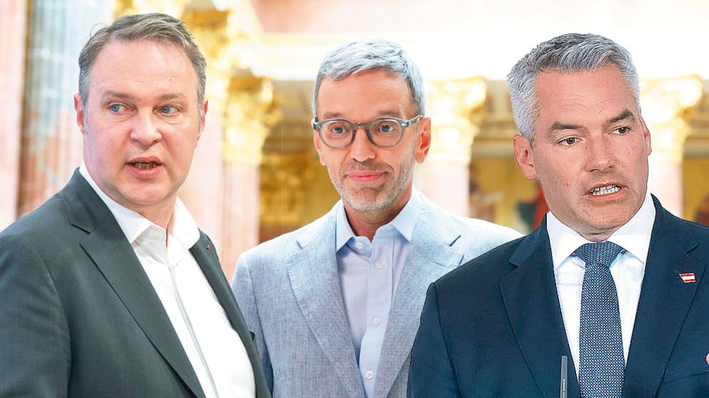 "Heute"-Umfrage – Kanzler-Match – Nehammer, Babler & Kickl im Image-Check | Heute.at