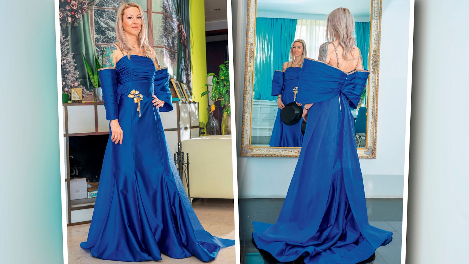 In "Heute" zeigt sie Kleid – Simone Lugner zeigt Kleid: Als Eiskönigin ...