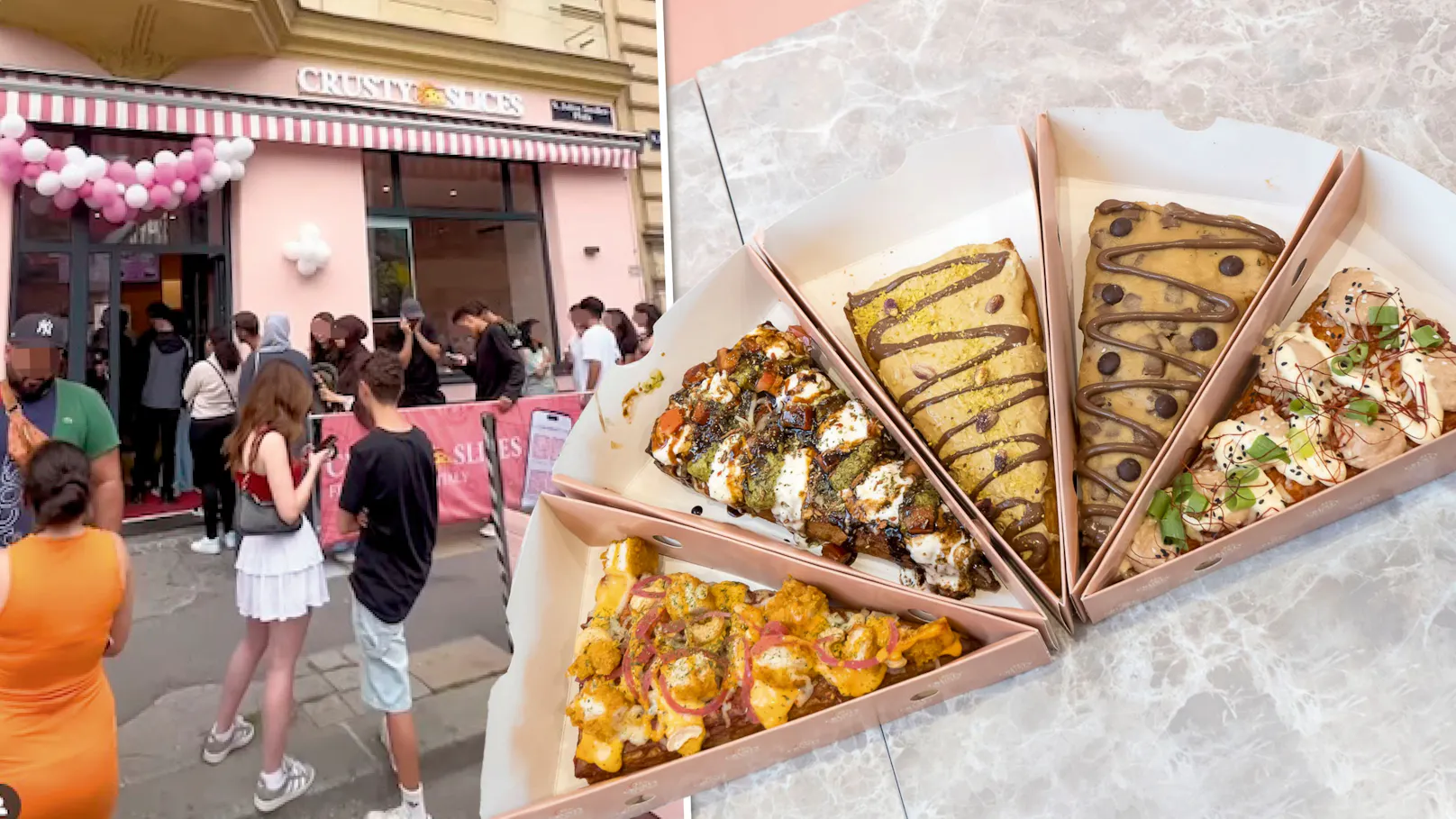 Foodies stürmen Lokal – Riesen-Andrang! Großer Hype um Croissant-Pizza ...
