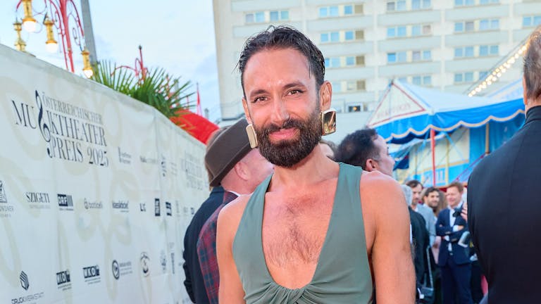 Conchita Wurst freute sich schon auf eine Show in der Stadthalle ...