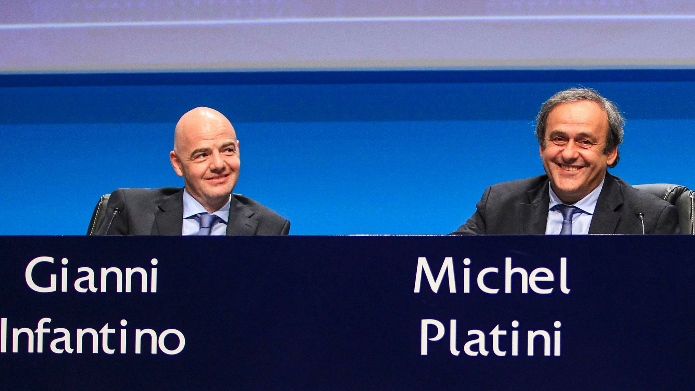 Michael Platini und Gianni Infantino – damals die Führungsriege der ...