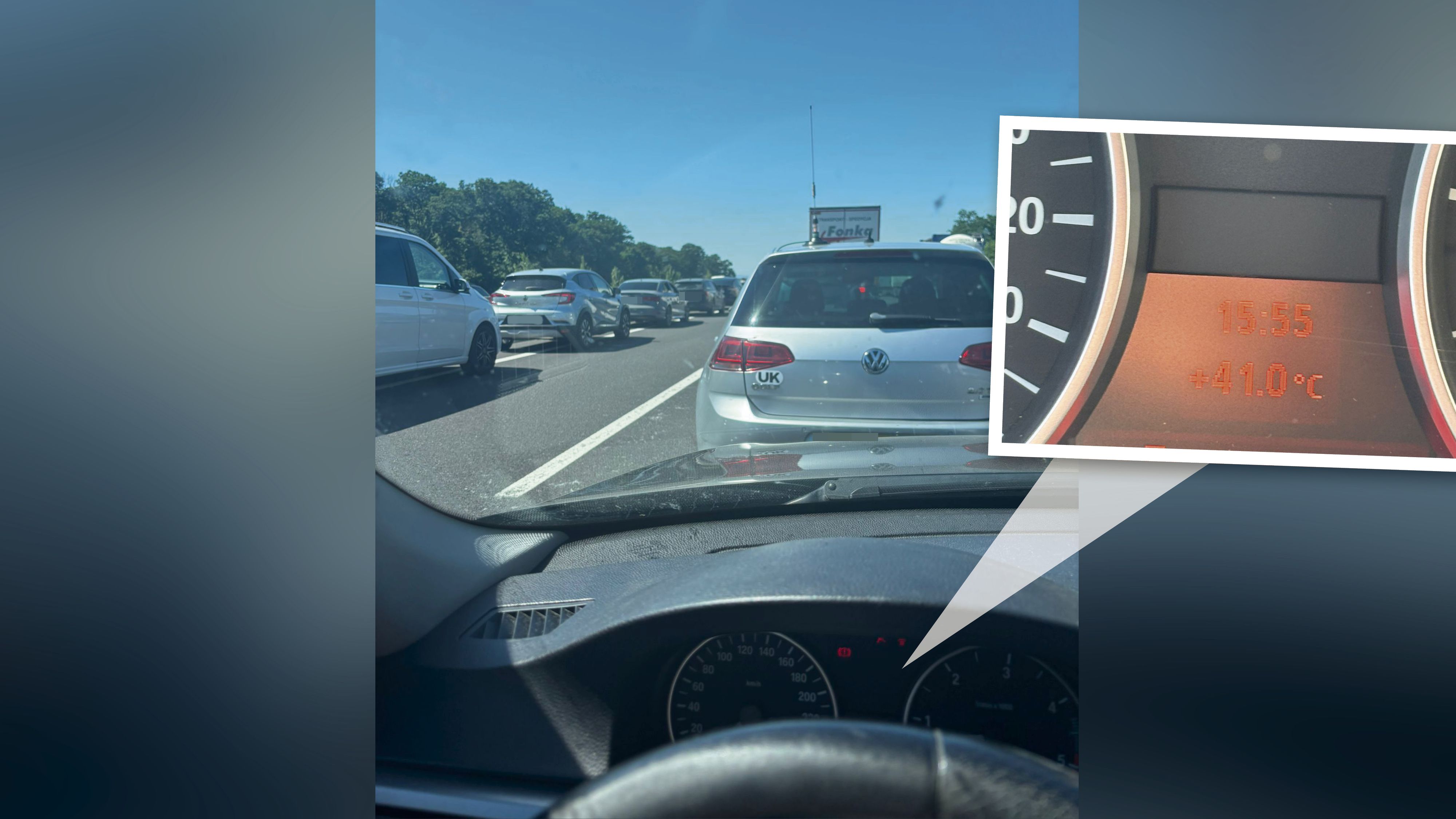 Ausnahmesituation auf A4 – 41 Grad, Mega-Stau! "In 3 Stunden 100 Meter ...