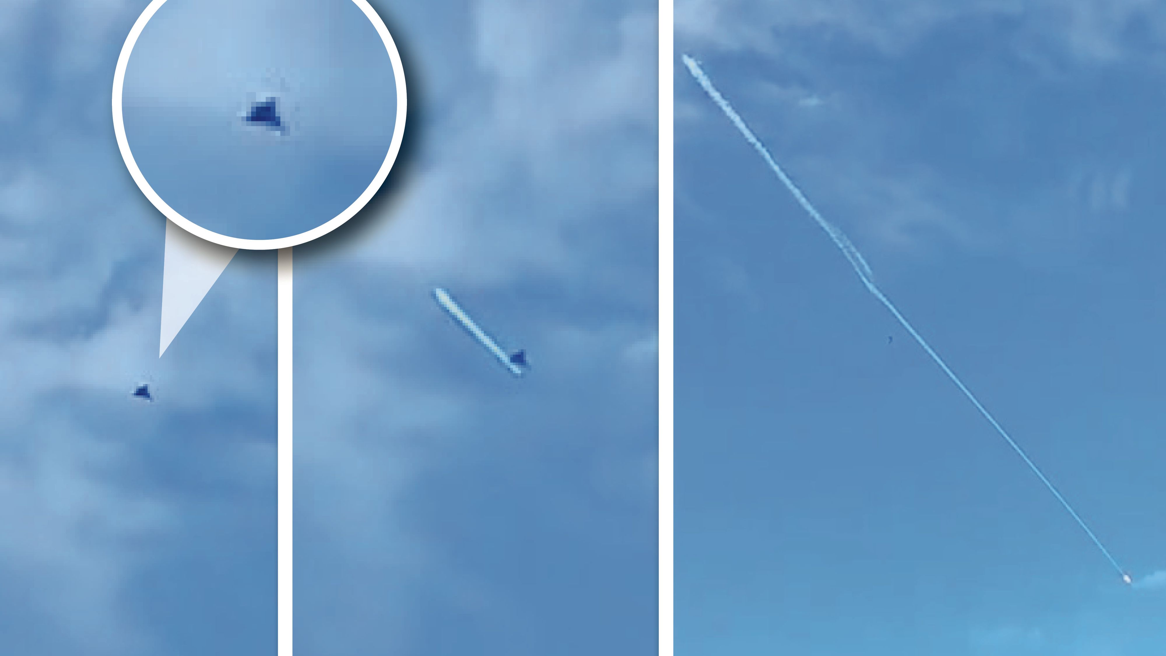 Zeuge filmt alles – NATO-Jet schießt Drohne über EU-Staat ab | Heute.at