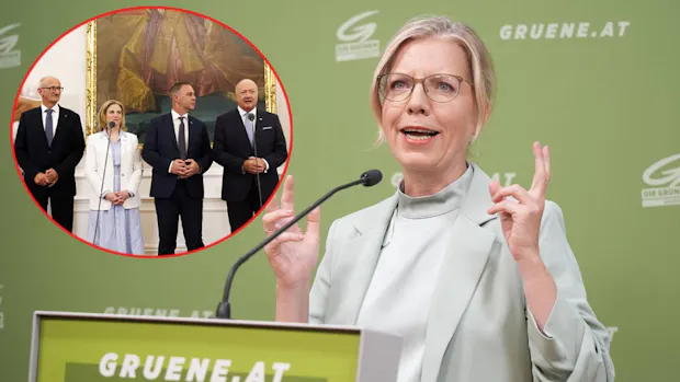 Grünen-Chefin Leonore Gewessler übt scharfe Kritik an den Ergebnissen ...